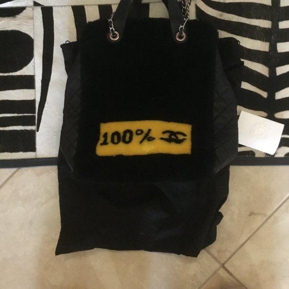 CHANEL | Bags | Chanel Shearling Comic Style Tote Bag New | Poshmark